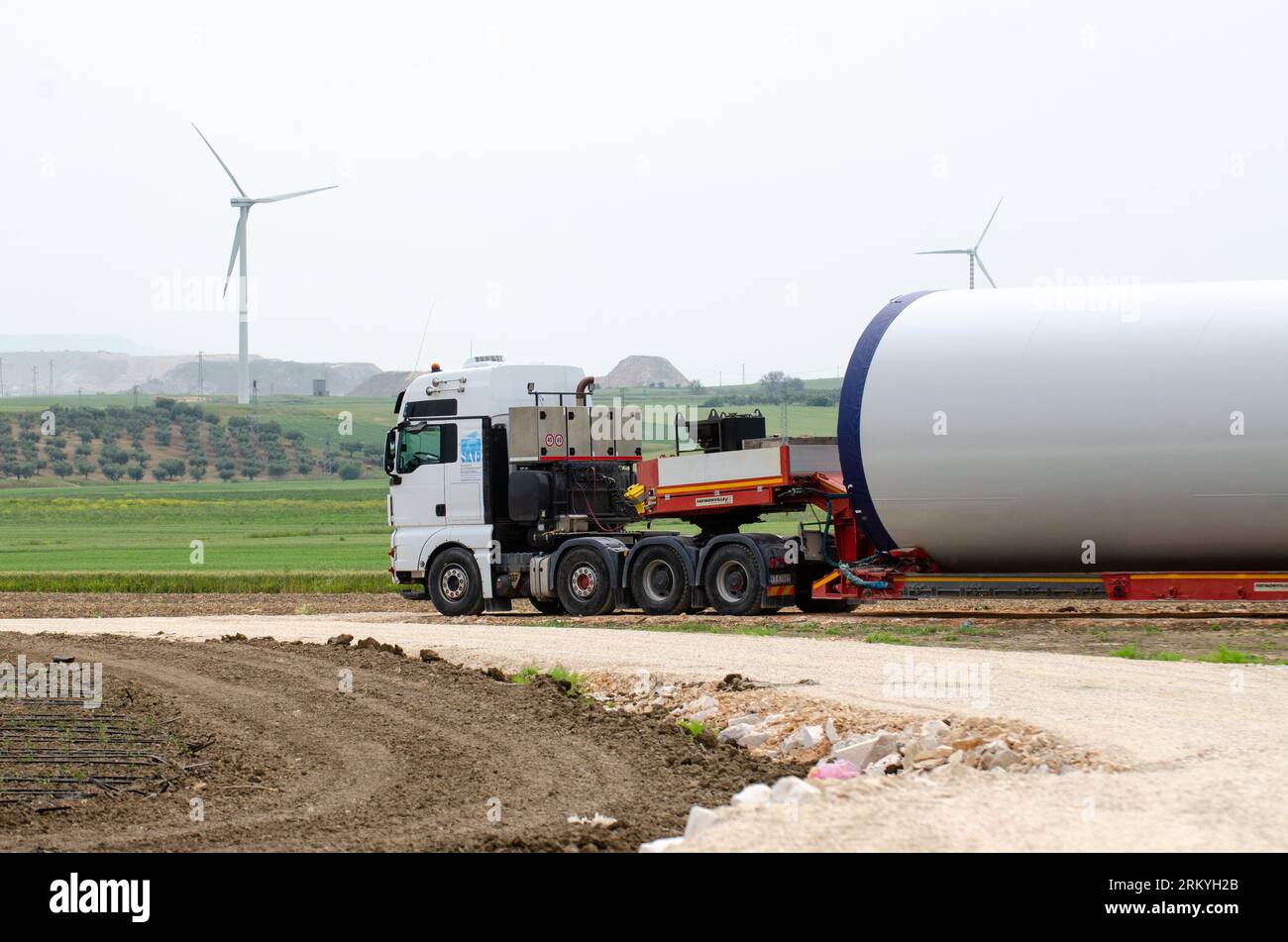 Transport of wind turbine Stock Photo - Alamy