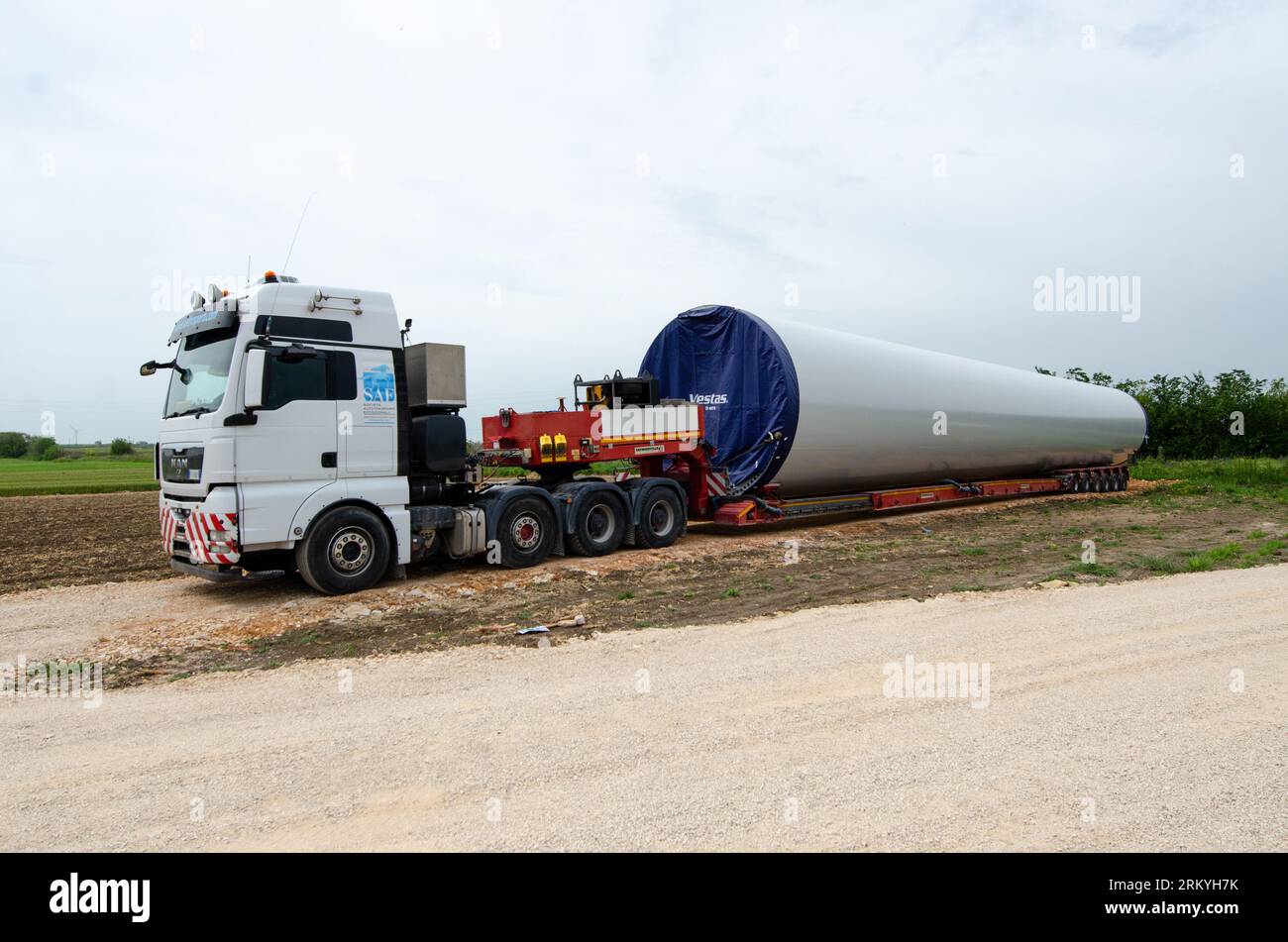 Transport of wind turbine Stock Photo - Alamy