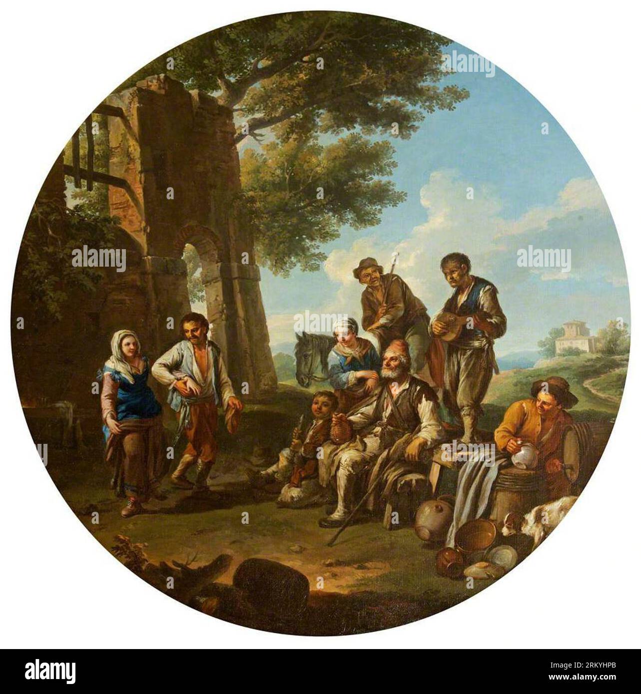 Peasants outside a Town Gate between 1730 and 1769 by Paolo Monaldi ...