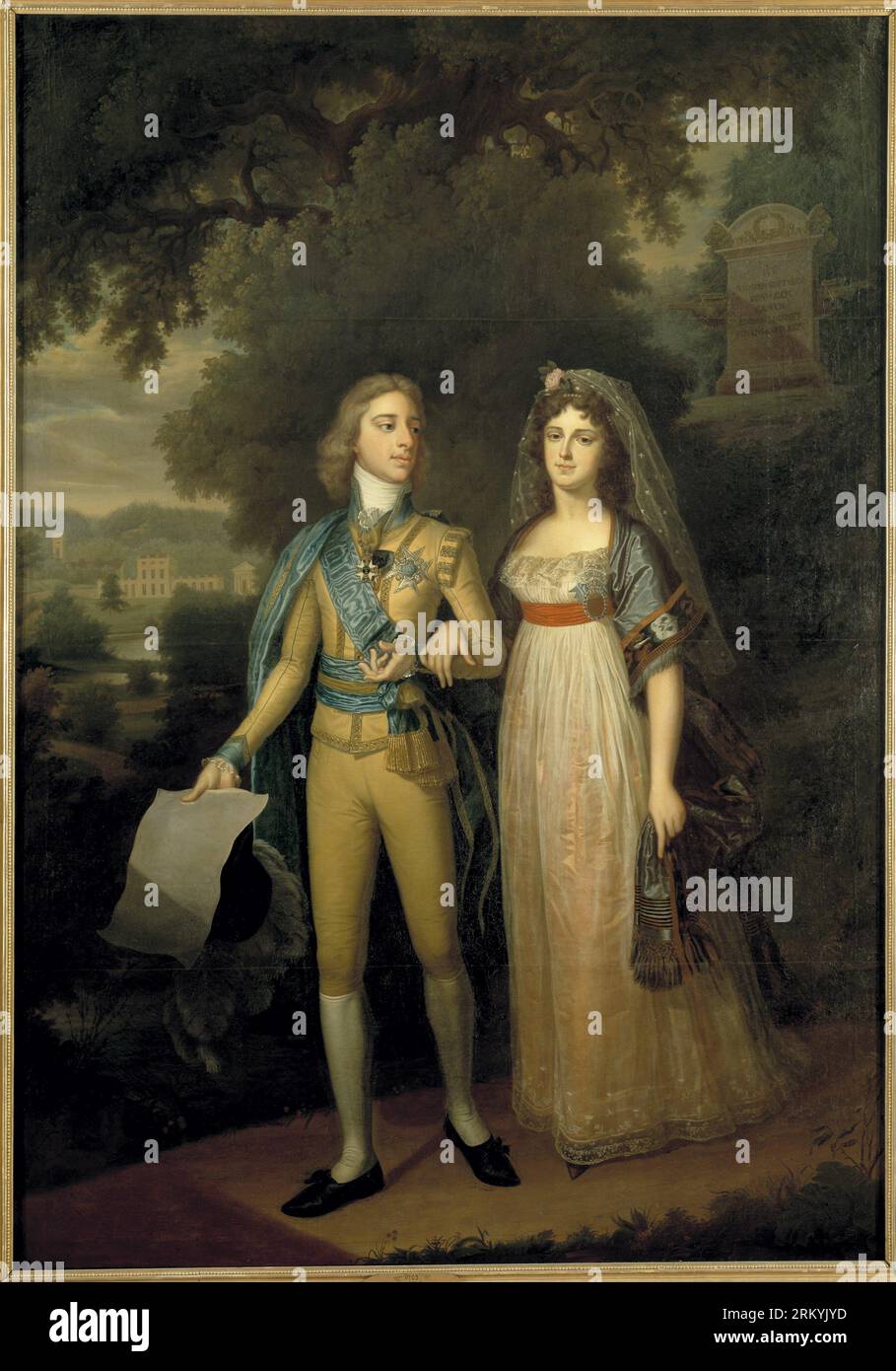 Gustav IV Adolf, 1778-1837, King of Sweden and Fredrika Dorotea Vilhelmina, 1781-1826, Princess ...