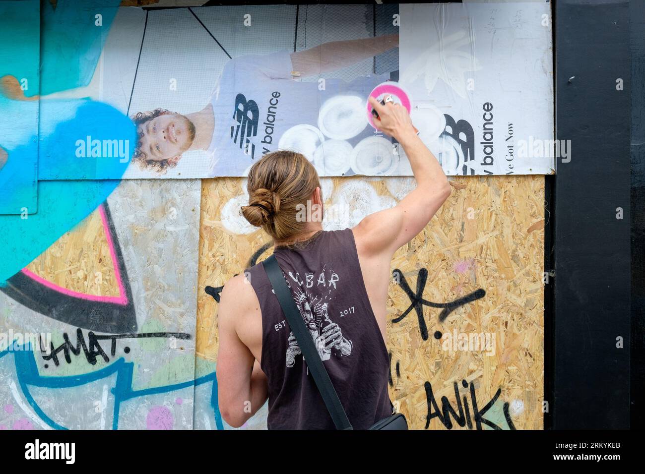 Graffiti aritists Notting Hill Carnival 2023, London, UK. Artists come ...