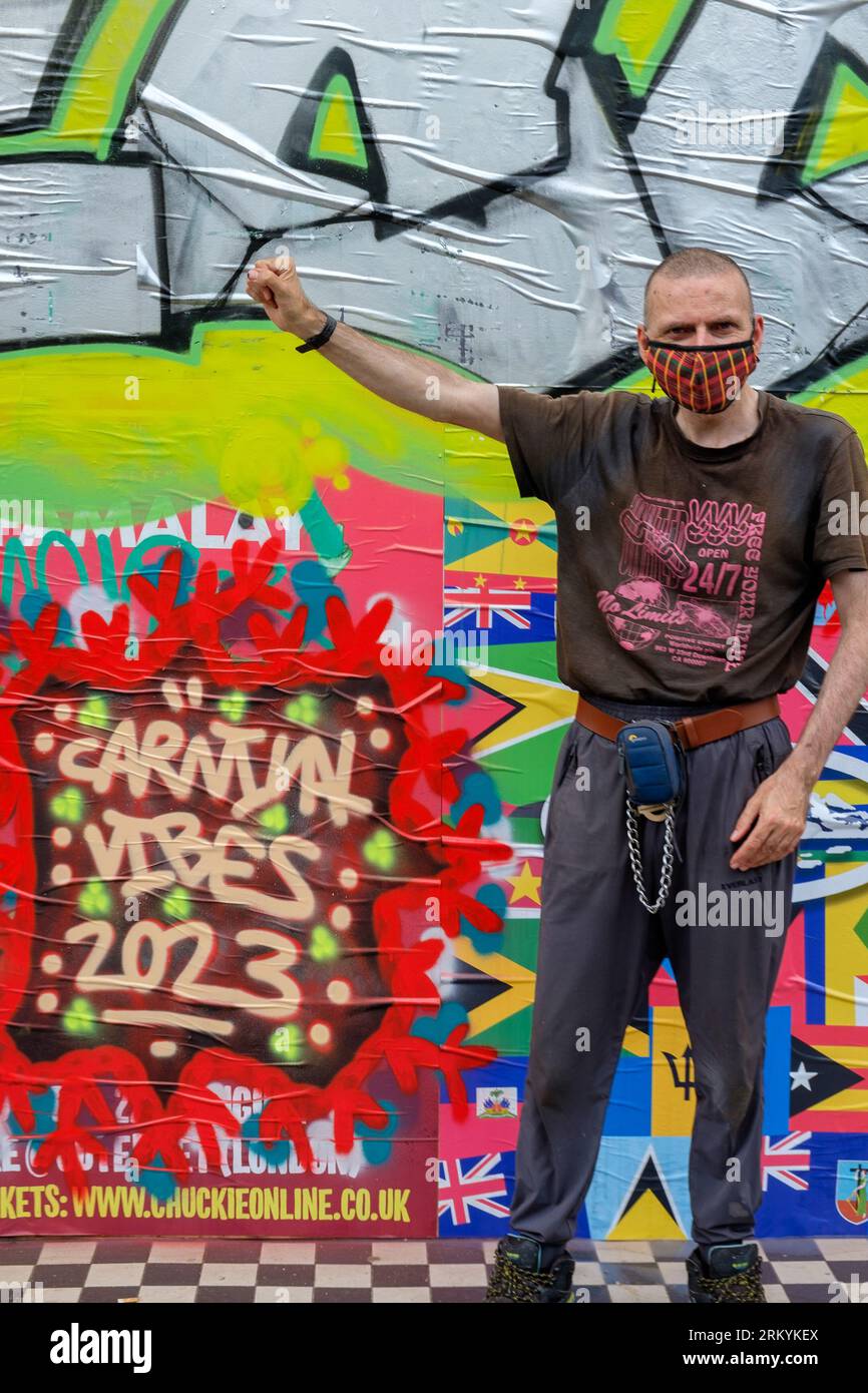Graffiti aritists Notting Hill Carnival 2023, London, UK. Artists come ...