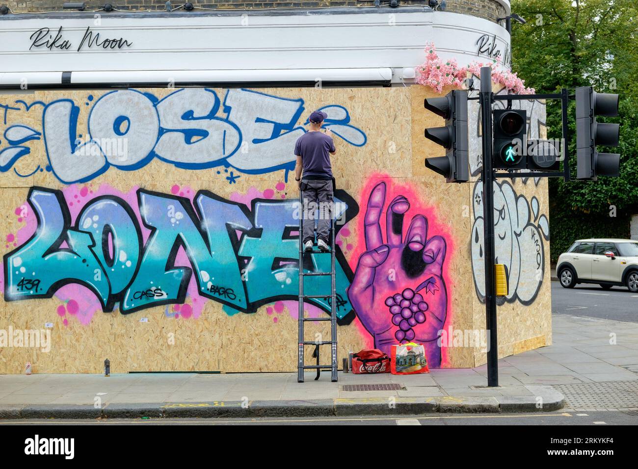 Graffiti aritists Notting Hill Carnival 2023, London, UK. Artists come ...
