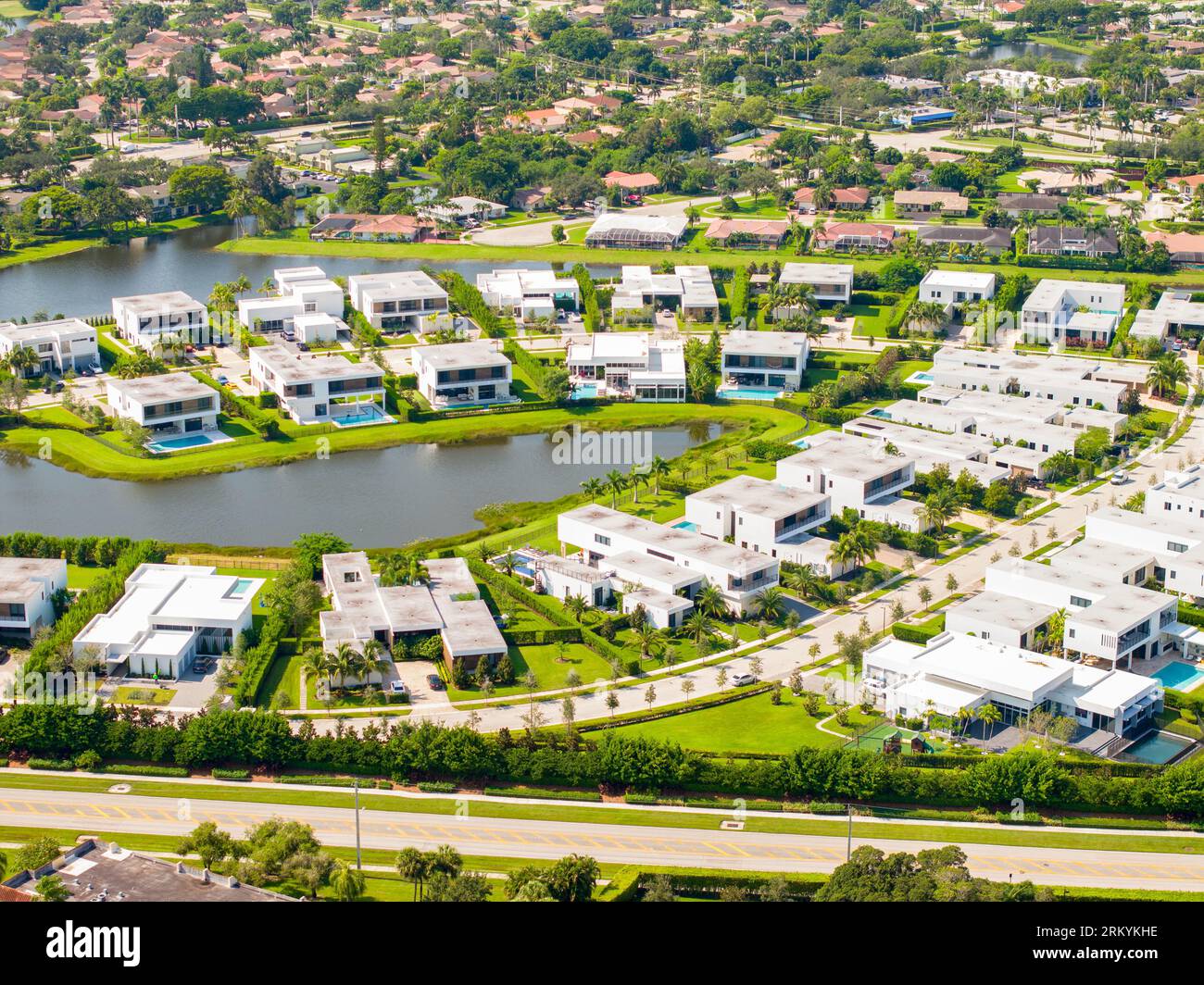 Stock photo luxury real estate in Weston Florida USA Stock Photo - Alamy