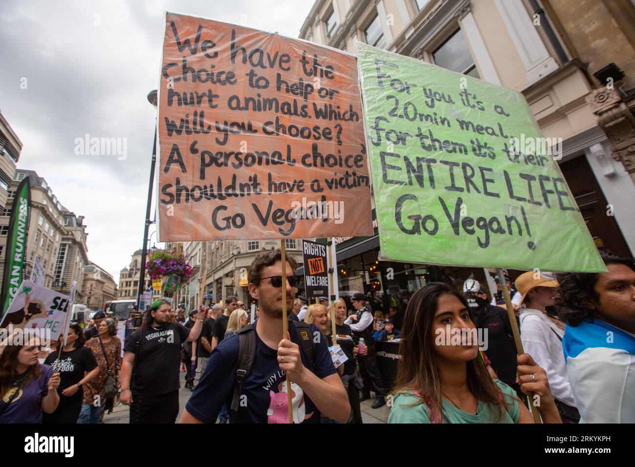 Peta animal rights banner hi-res stock photography and images - Alamy