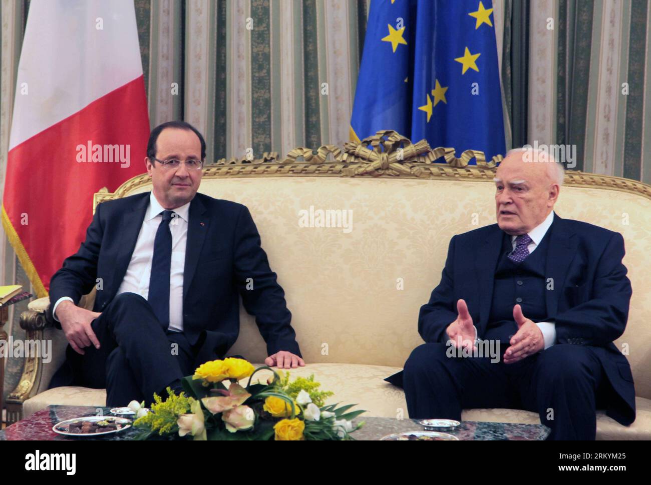 Grece france presidents meting hi-res stock photography and images - Alamy