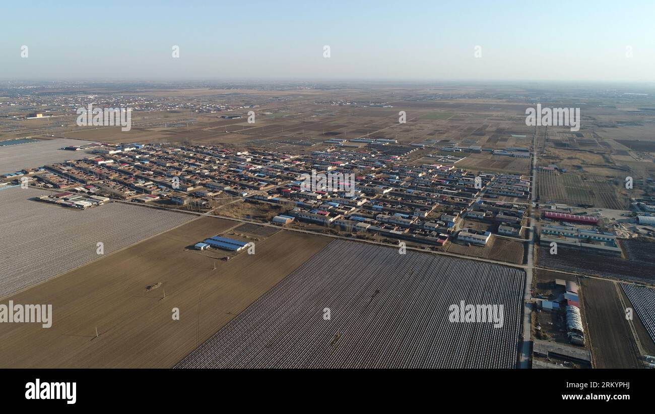 China's rural architectural landscape, aerial photos Stock Photo - Alamy