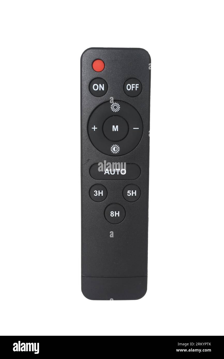 Solar cell remote control isolated on white background Stock Photo - Alamy