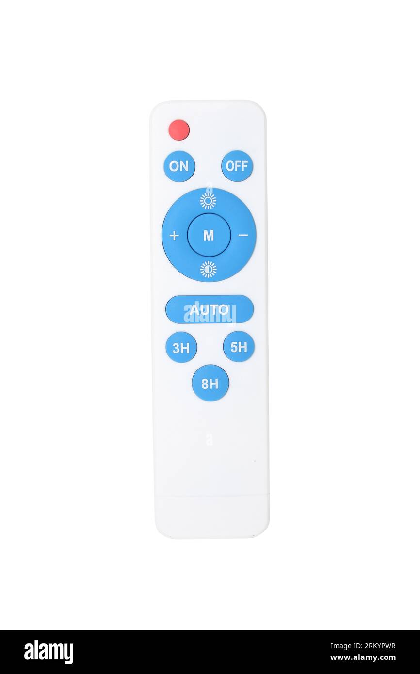 Solar cell remote control isolated on white background Stock Photo - Alamy