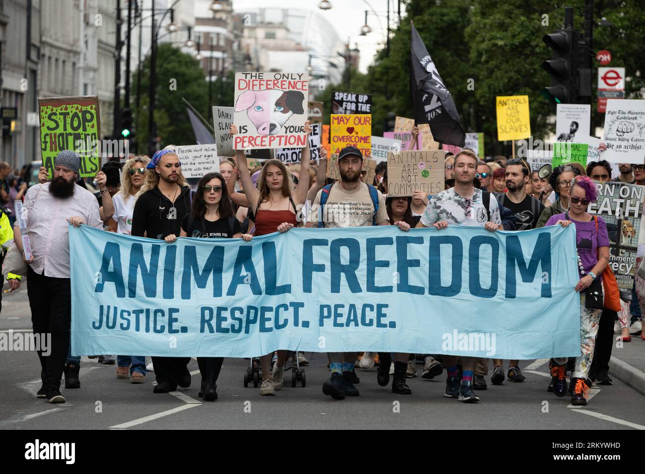 London, UK. 26 August, 2023. Grassroots activists annual march, from ...