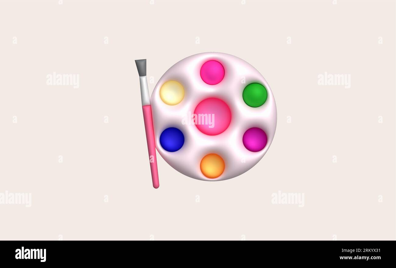 Artist tray art Stock Vector Images - Alamy