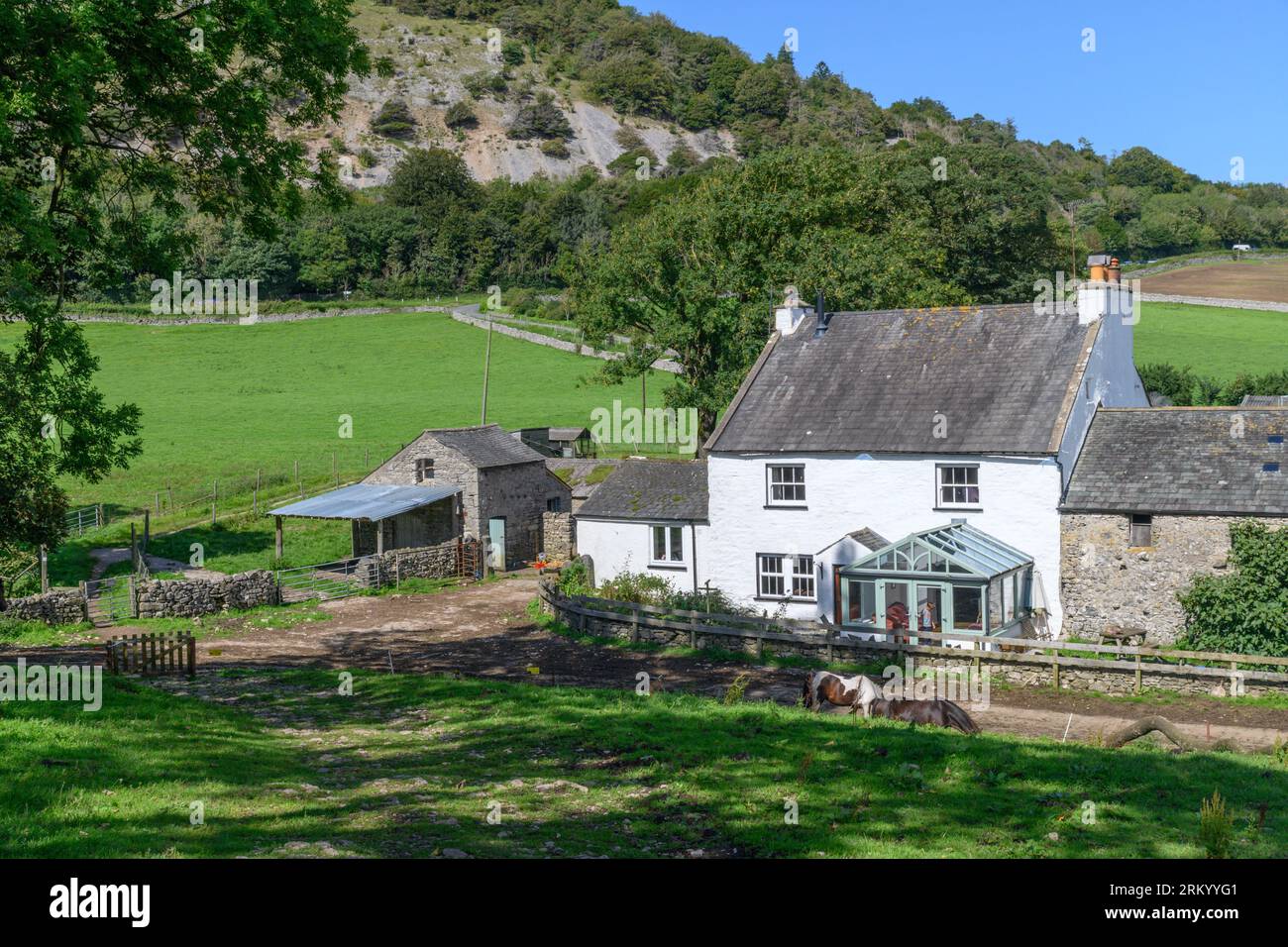 Arnside Tower Farm and Arnside Knott, Cumbria Stock Photo - Alamy