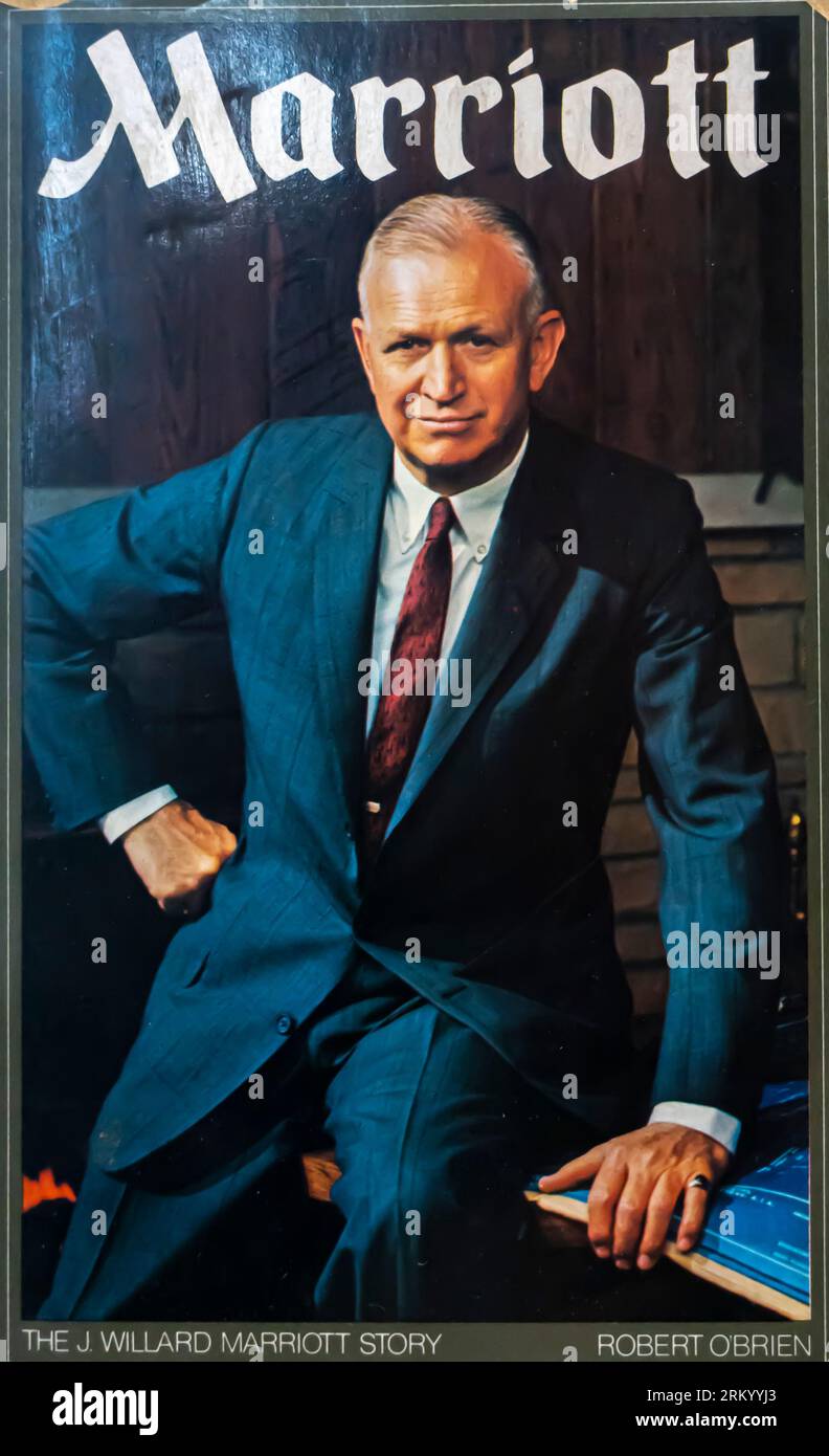 Marriott : The J. Willard Marriott Story by Robert O'Brien book cover Stock Photo - Alamy