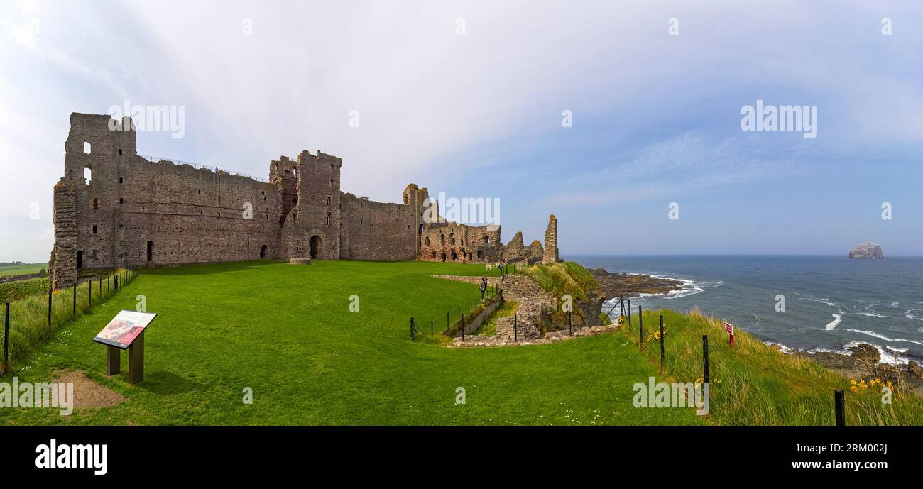 Tantallon Castle built 14th century east of North Berwick, in East ...