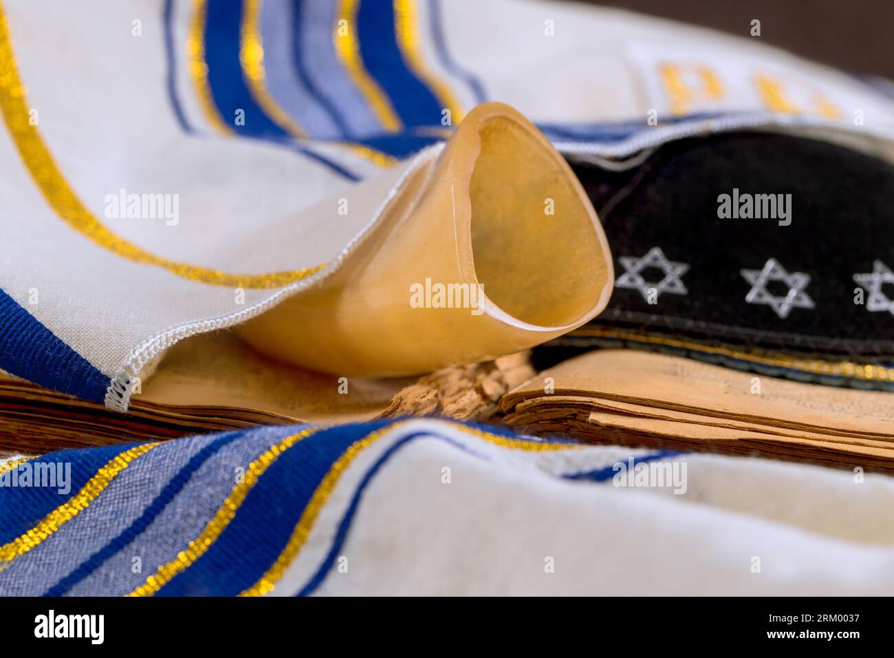 Jewish holiday symbols shofar prayer book shawl tallit kippah for holly ...