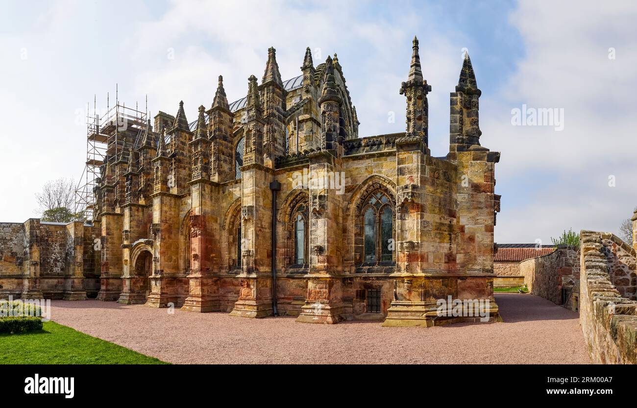 The Rosslyn Chapel 15th-century chapel located in the village of Roslin ...