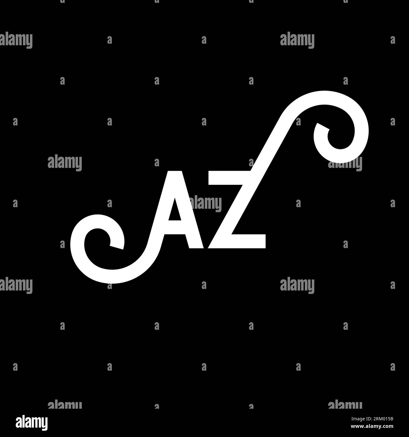 Az letter logo hi-res stock photography and images - Alamy