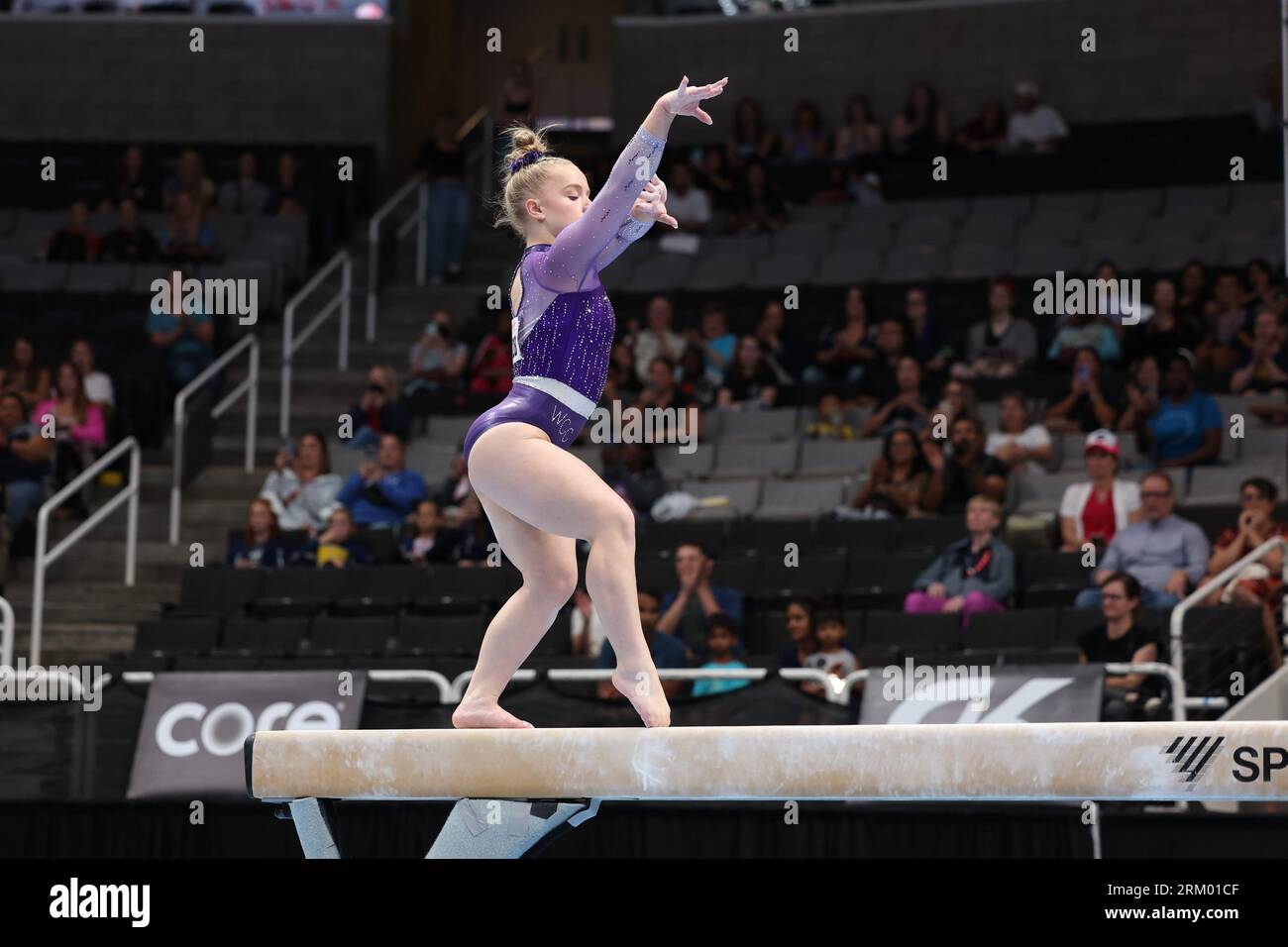 August 25, 2023: Gymnast Joscelyn Roberson during the senior women day ...