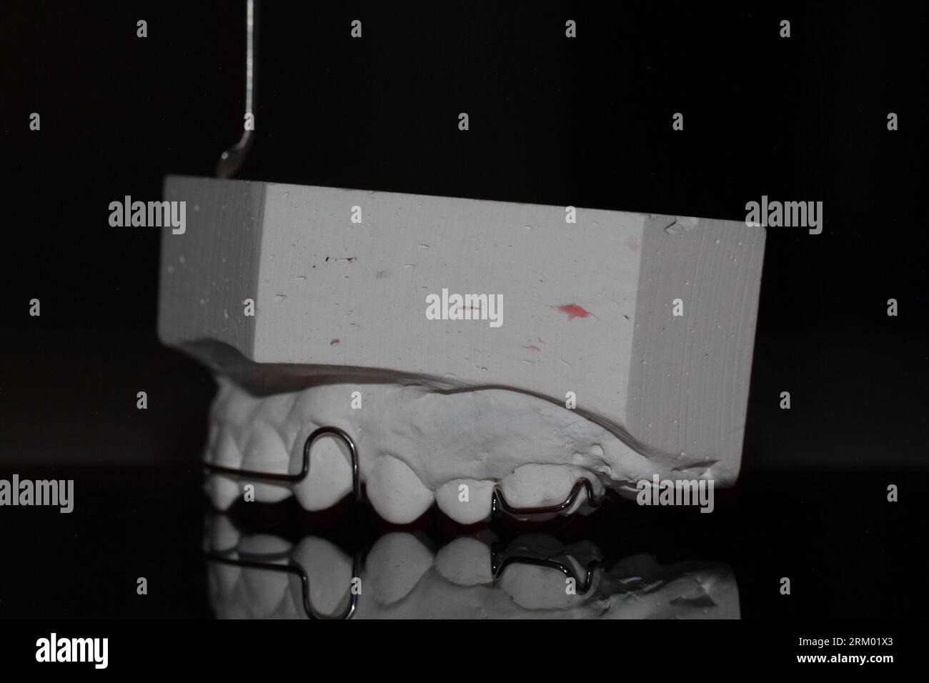 dental technician model orthosis resin wax tooth Stock Photo - Alamy