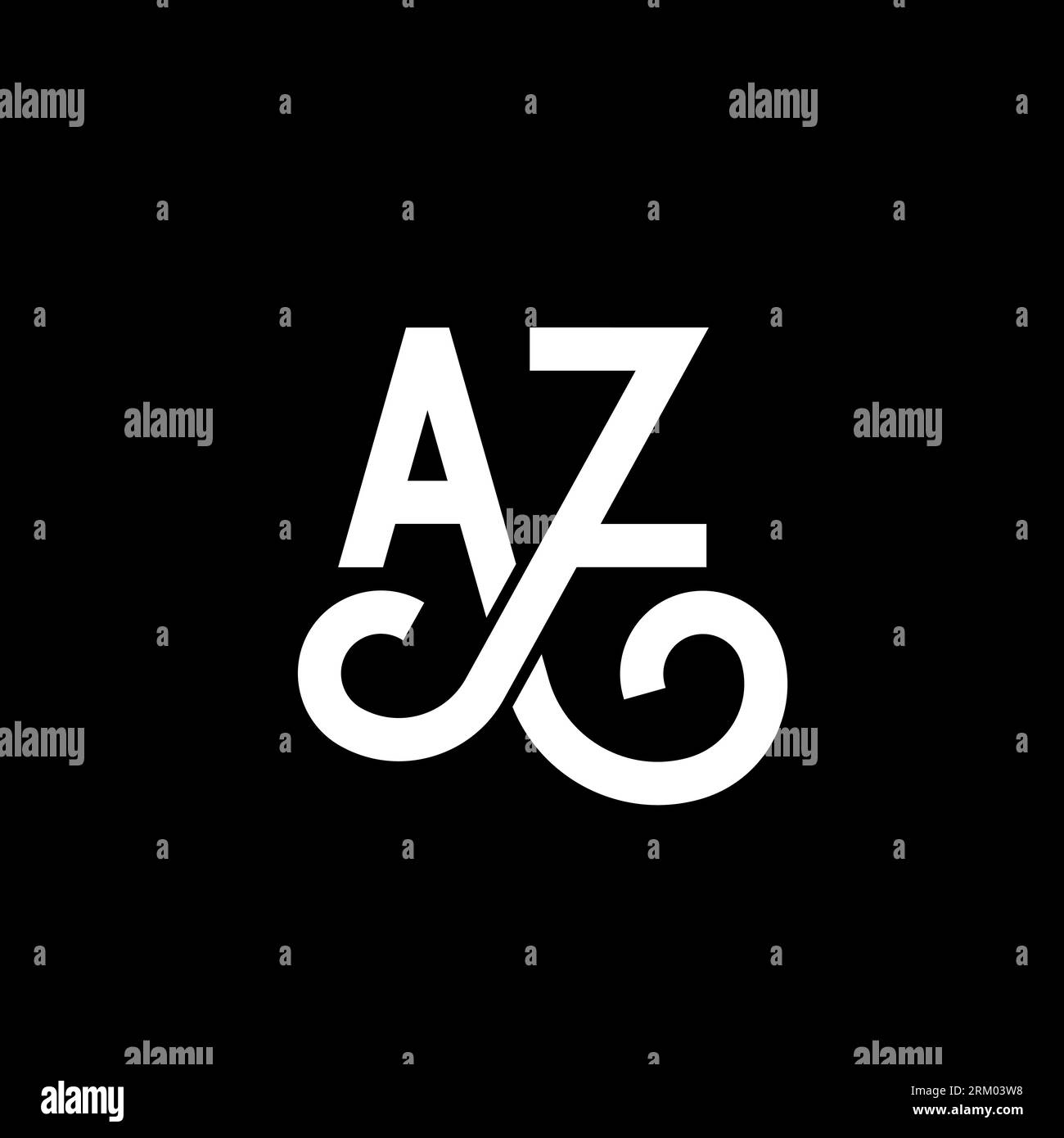 Az initials Black and White Stock Photos & Images - Alamy