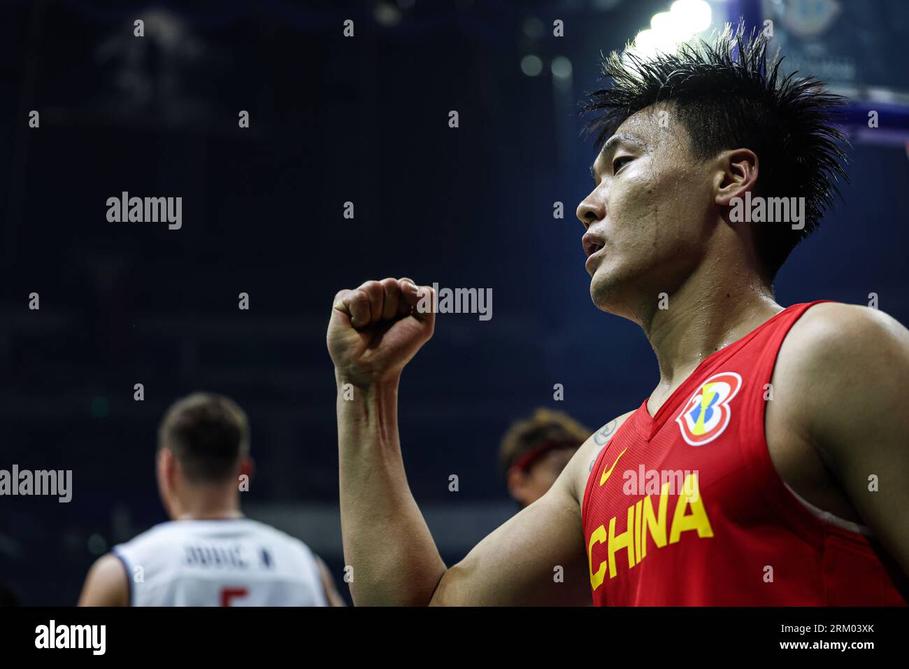 Manila, Philippines. 26th Aug, 2023. Zhao Rui of China celebrates ...
