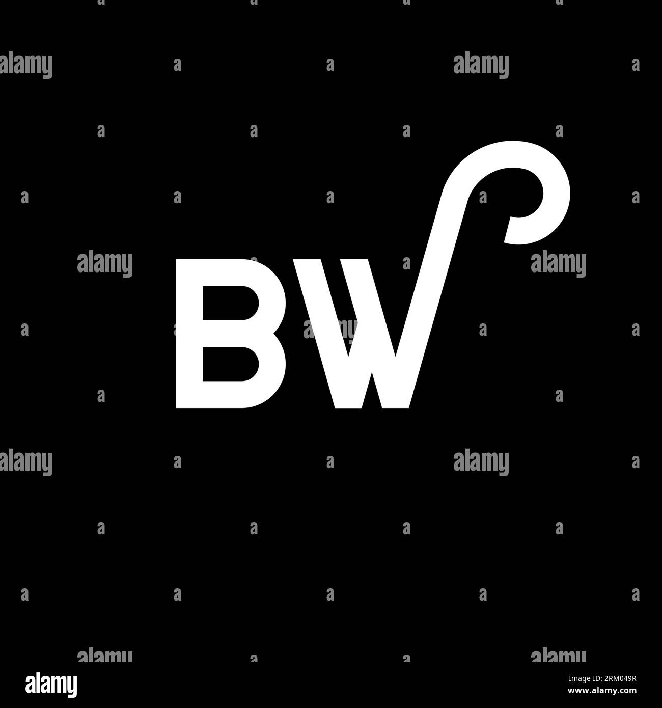 Bw letter logo hi-res stock photography and images - Alamy
