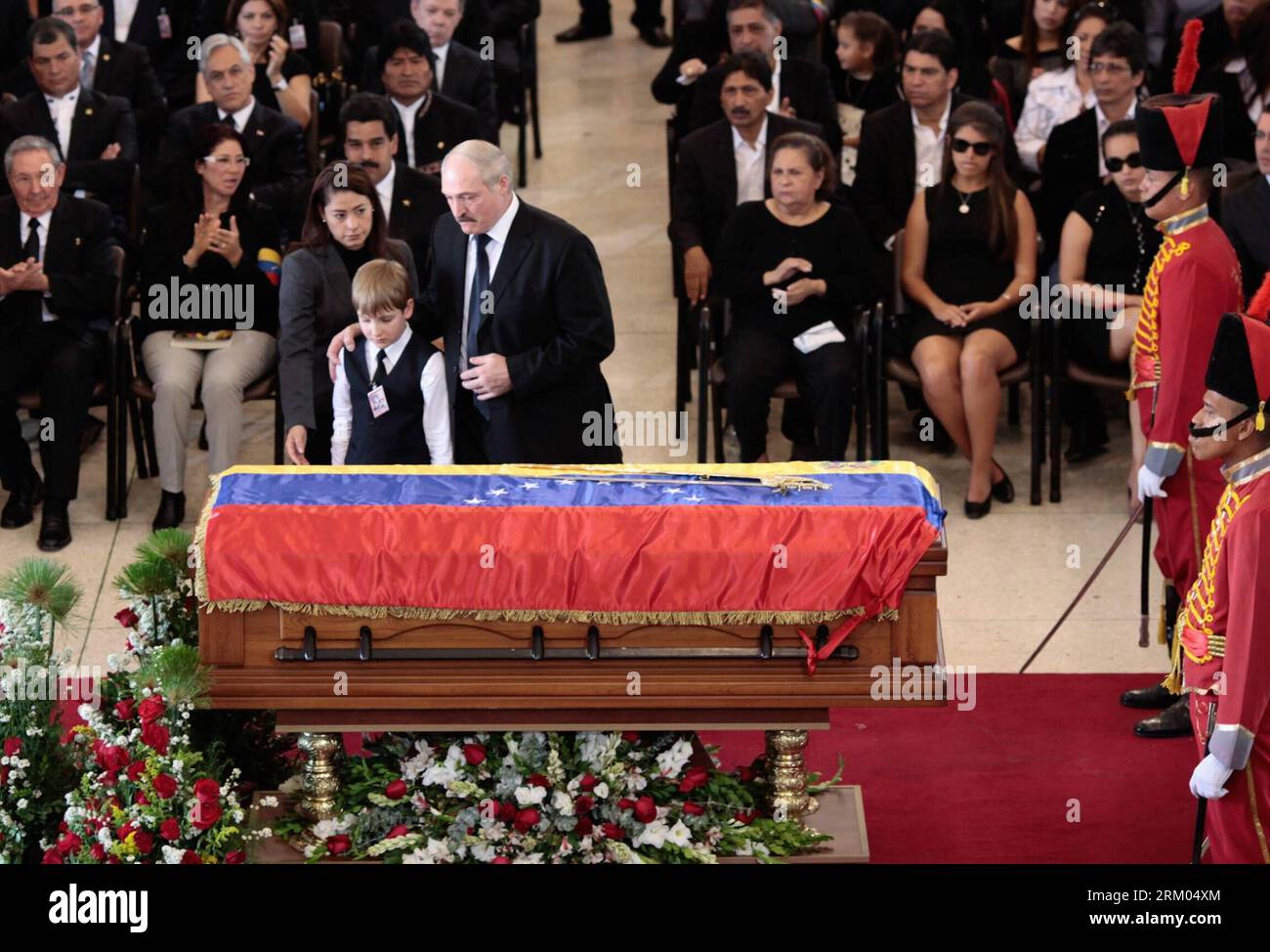 Hugo chavez funeral lukashenko hi-res stock photography and images - Alamy