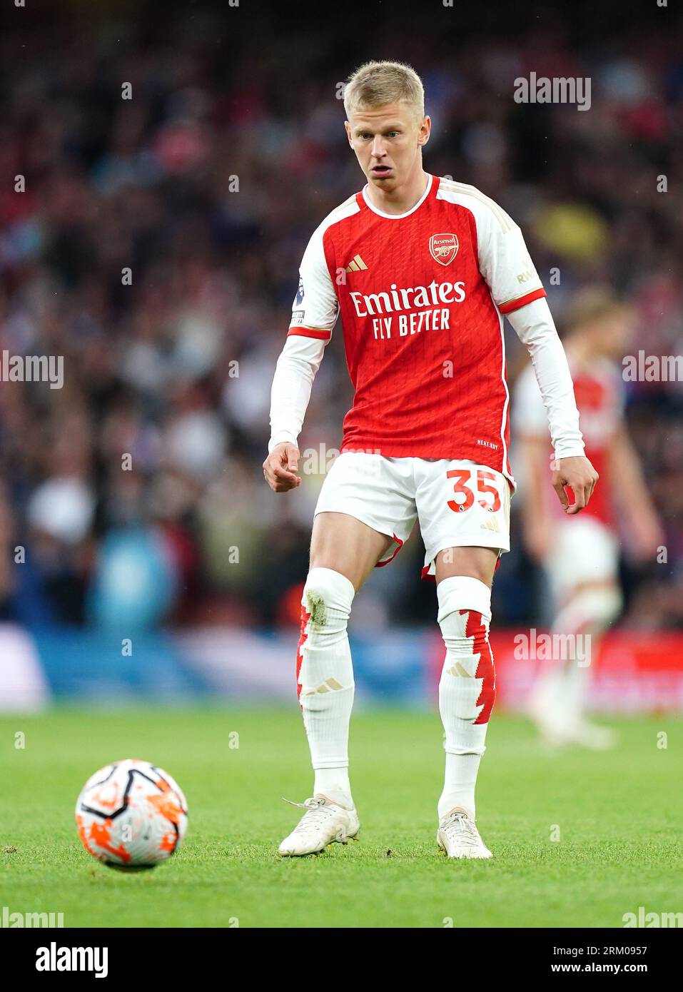 Arsenals Oleksandr Zinchenko During The Premier League Match At The