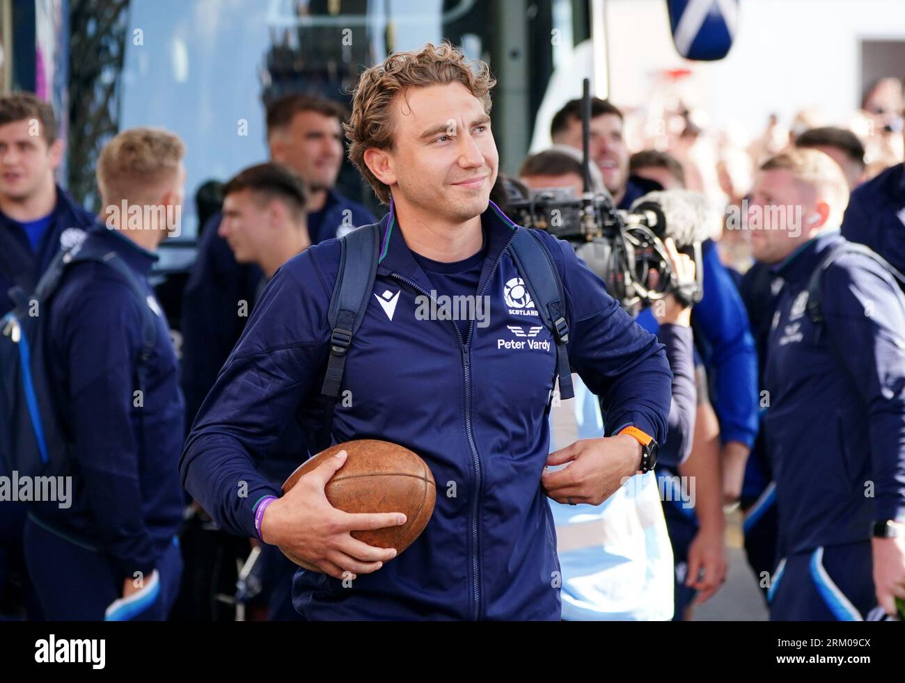 Scortland's Jamie Ritchie arrives for the Summer Nations Series match ...