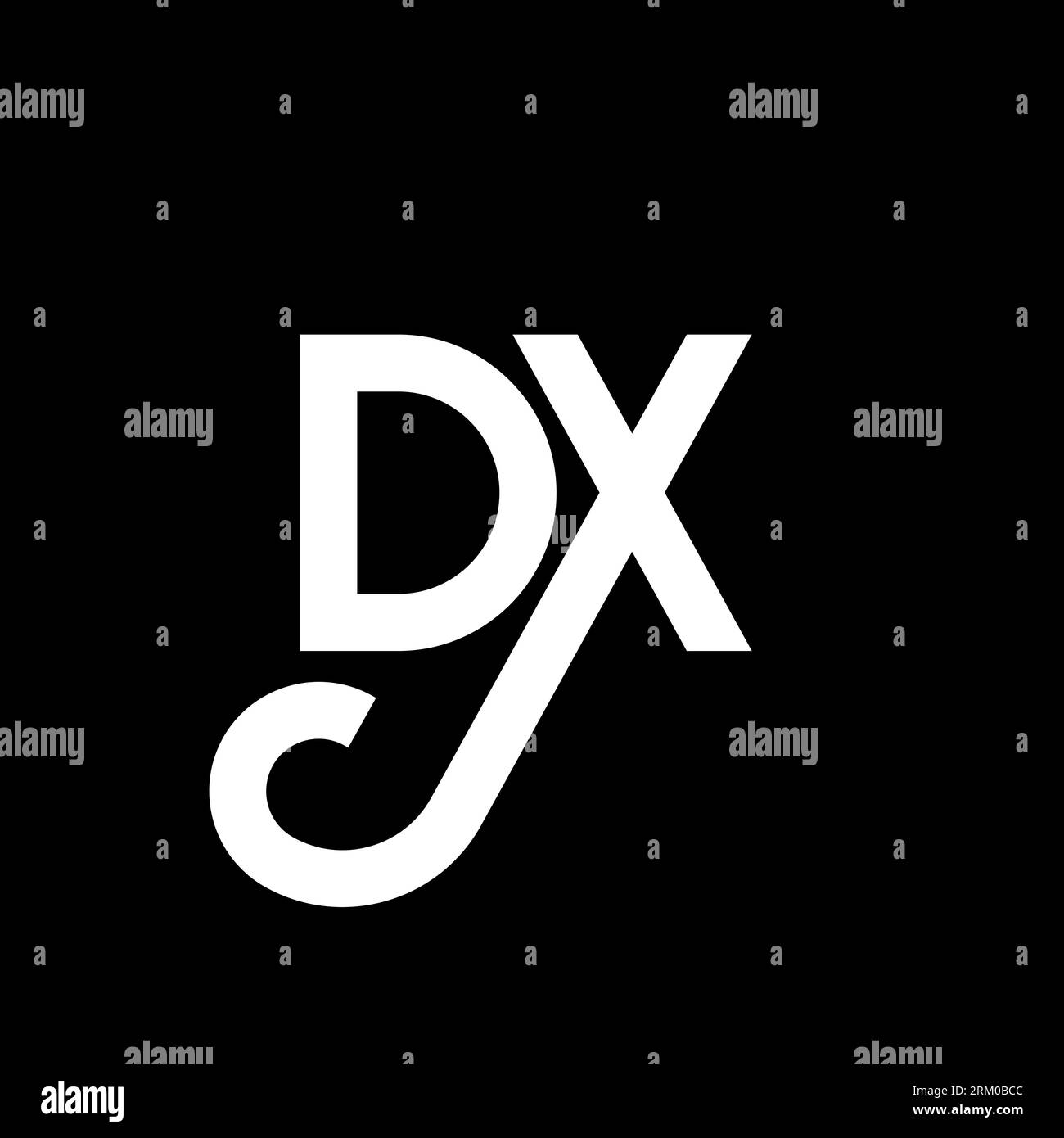 DX letter logo design on black background. DX creative initials letter logo concept. dx letter ...