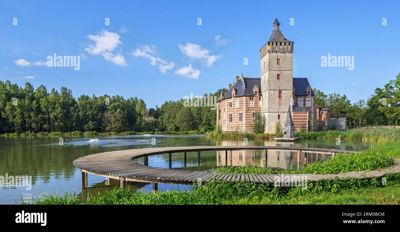 Medieval Horst Castle / Kasteel van Horst, 15th century moated Flemish ...