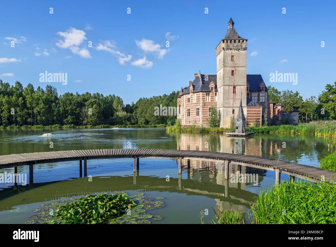 Medieval Horst Castle / Kasteel van Horst, 15th century moated Flemish ...