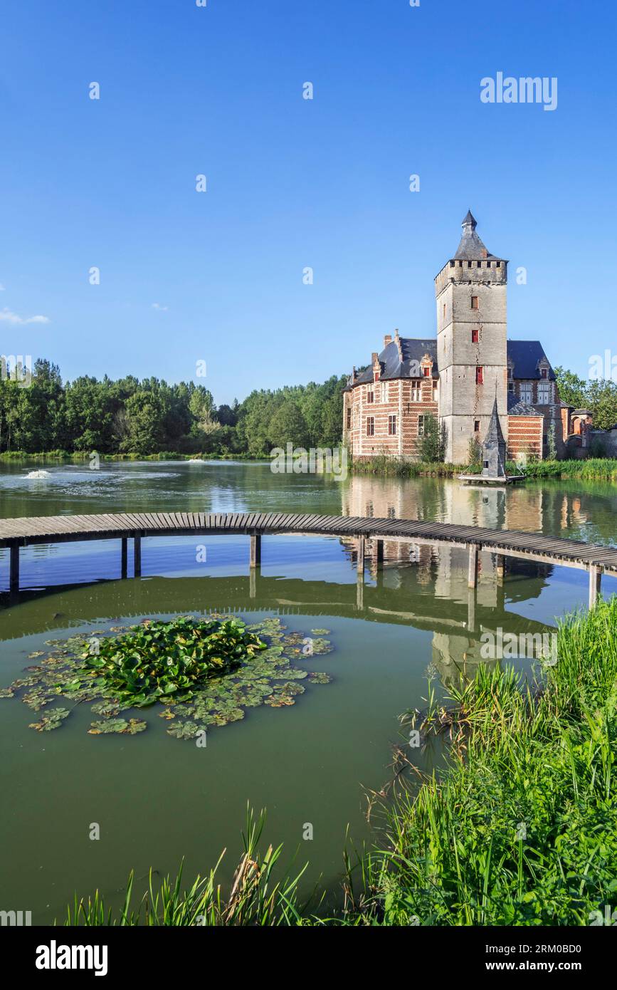 Medieval Horst Castle / Kasteel van Horst, 15th century moated Flemish ...