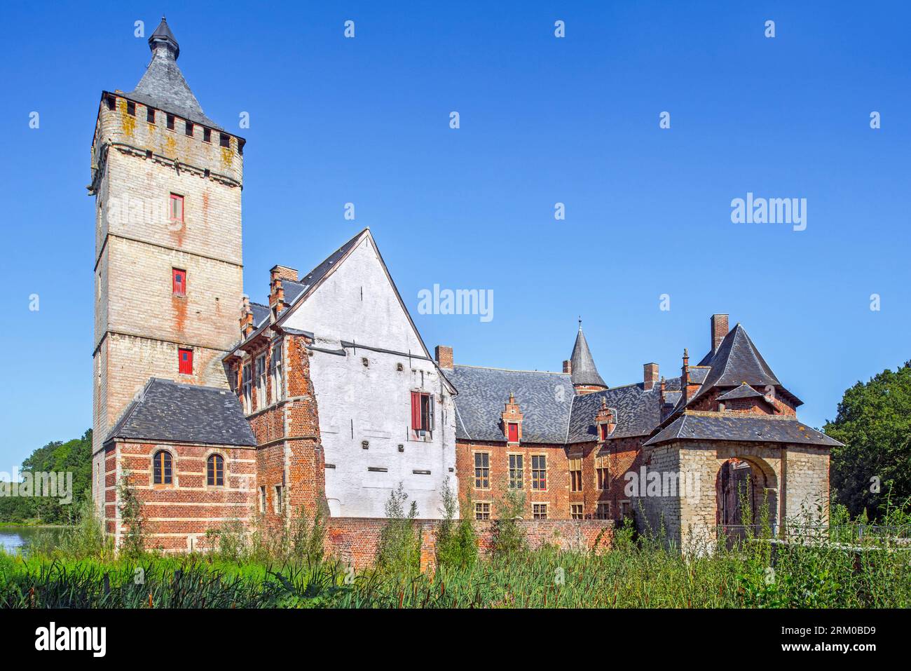 Medieval Horst Castle / Kasteel van Horst, 15th century moated Flemish ...