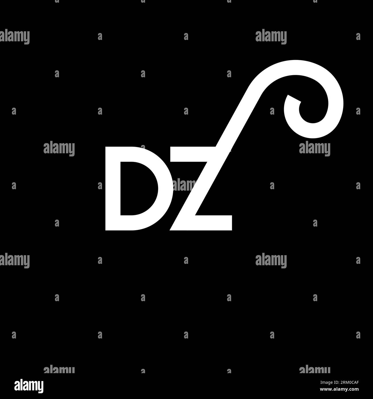 Dz letter design hi-res stock photography and images - Alamy