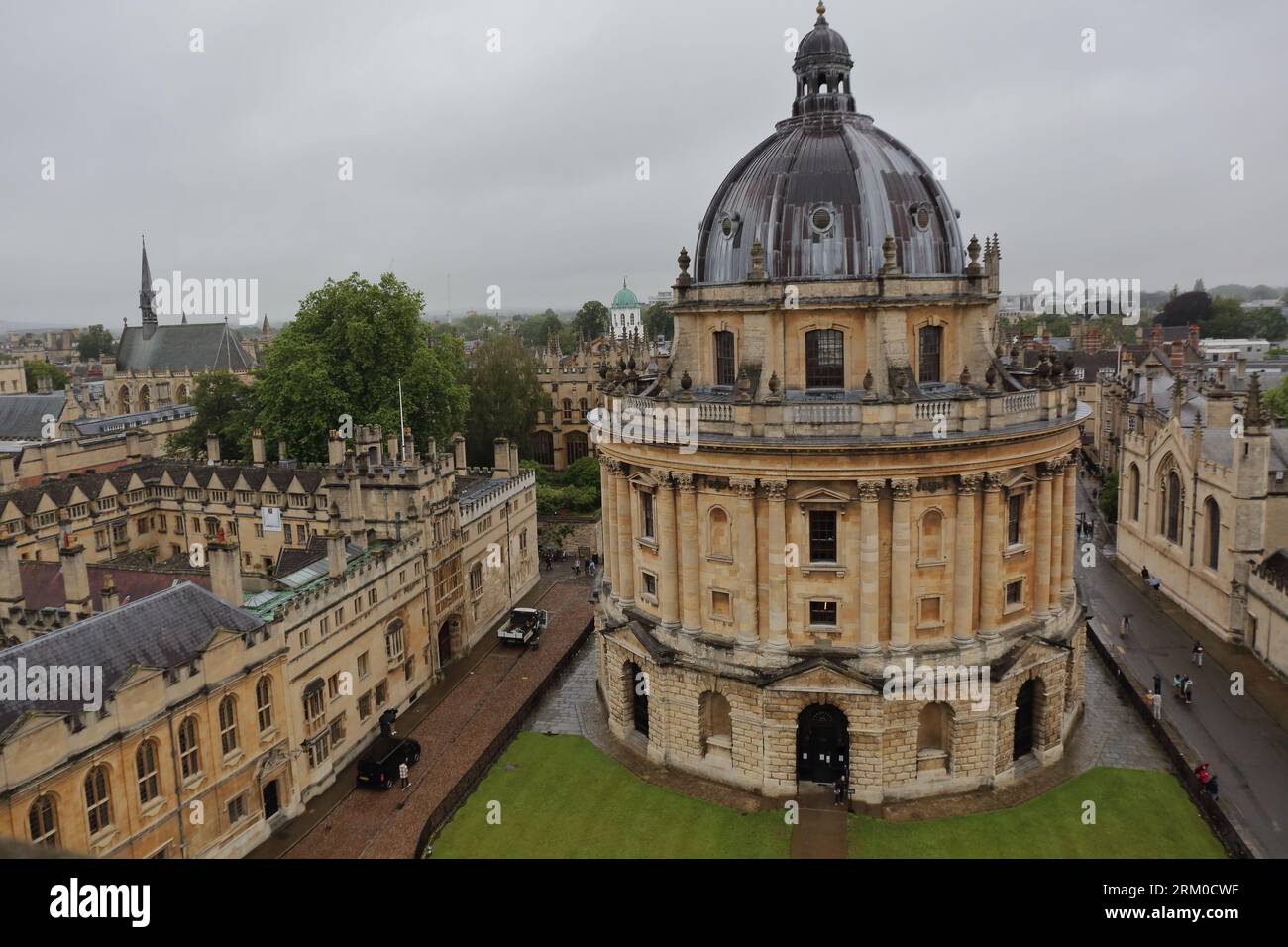 The view of Radcliffe Camera and Oxford from St. Mary's Church, Oxford ...
