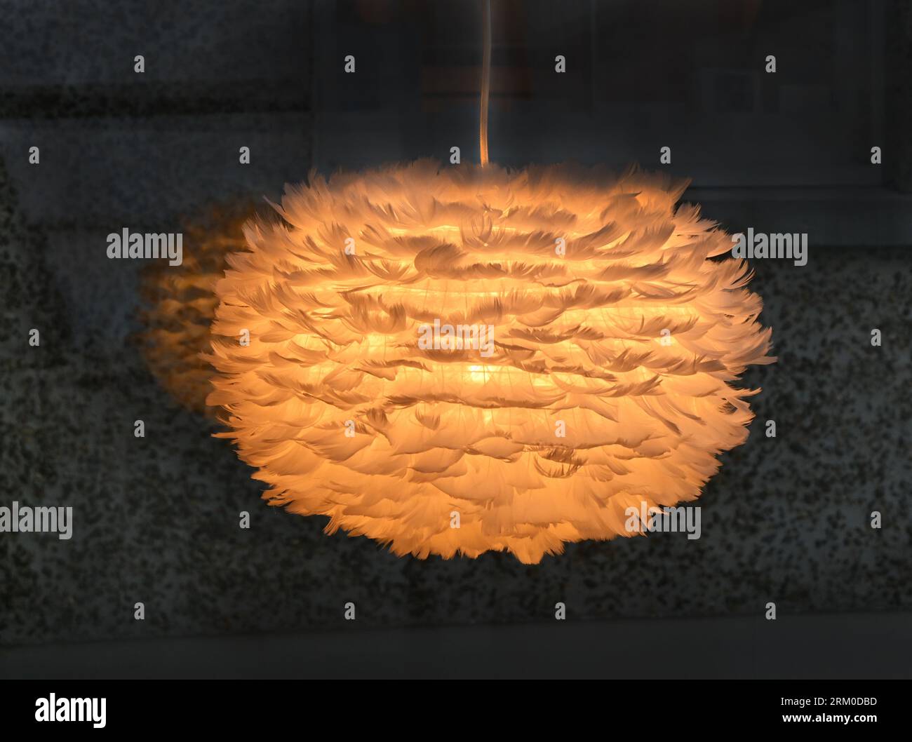 feather ceiling light Stock Photo - Alamy