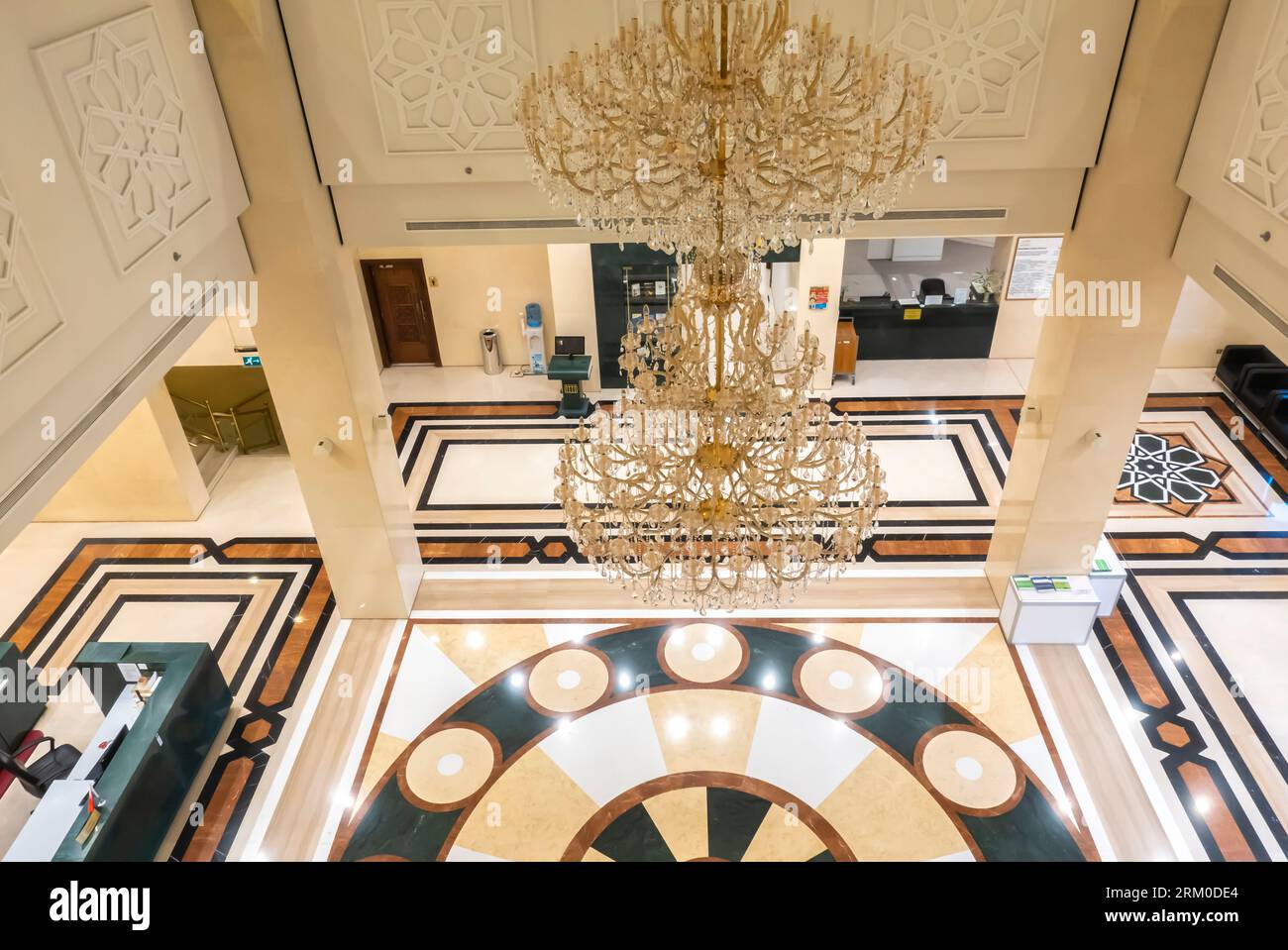 The interior Isa Cultural Centre Bahrain Stock Photo - Alamy