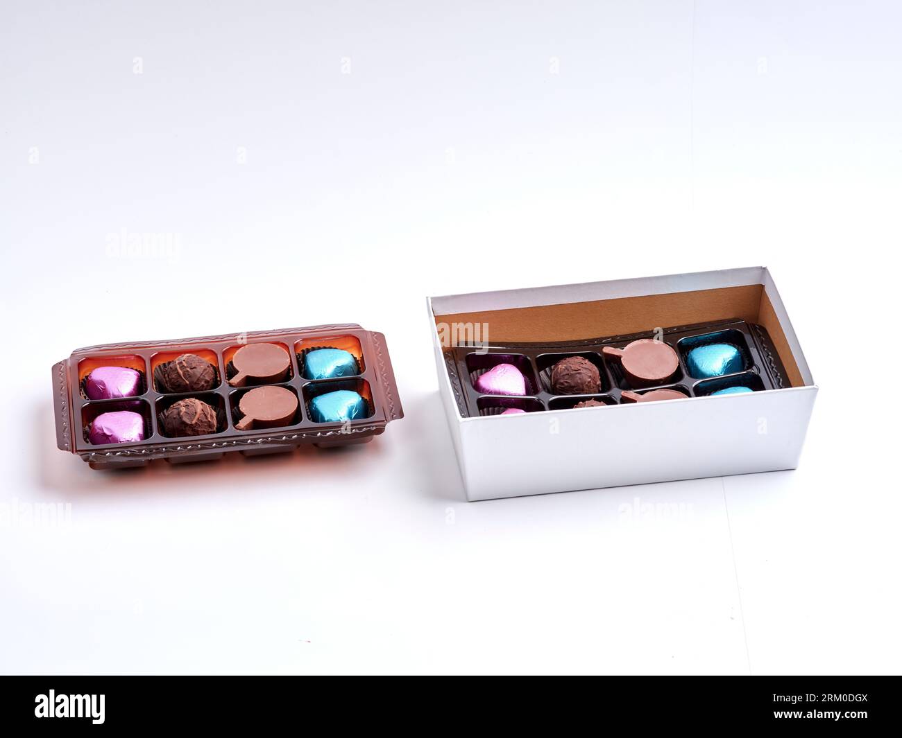 colorful chocolate pieces in elegantly designed box. rock candy ...