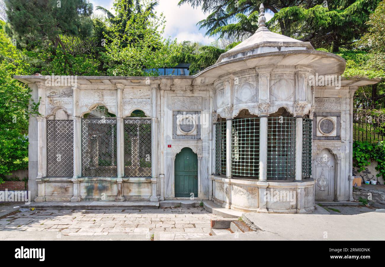 Haci Mehmet Emin Aga Fountain, or Sebil, near Dolmabahce palace ...