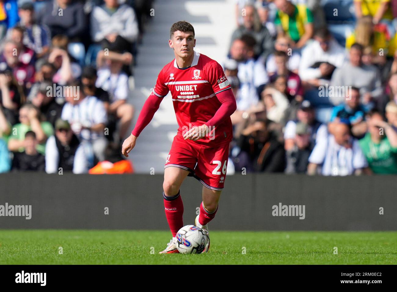 Darragh Lenihan #26 of Middlesbrough during the Sky Bet Championship ...