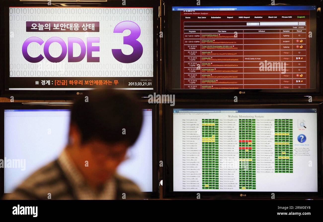 Hacker attack on television hi-res stock photography and images - Alamy