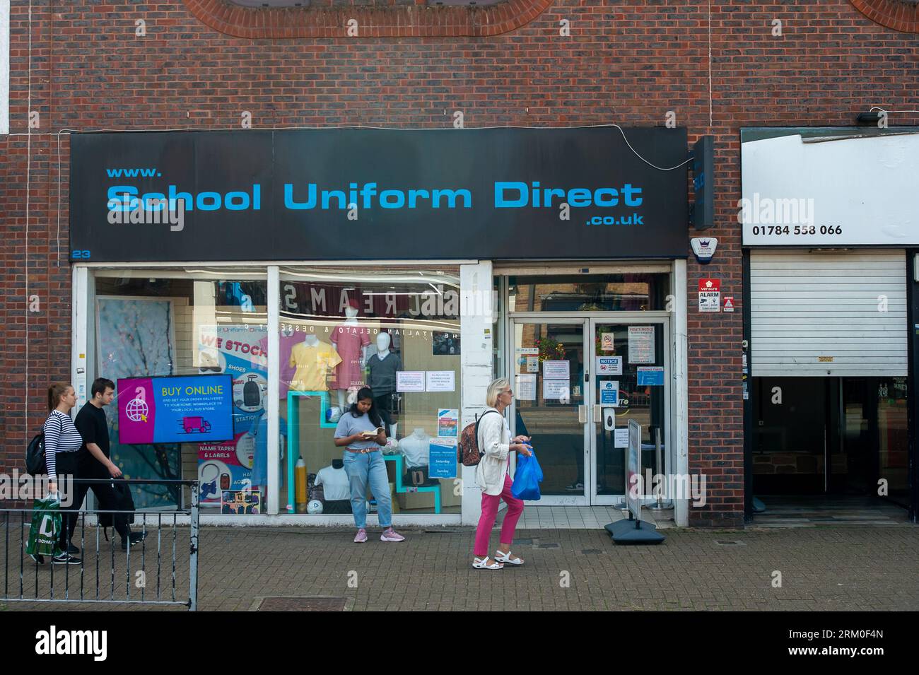 Staines-upon-Thames, Surrey, UK. 26th August, 2023. A School Unforms ...