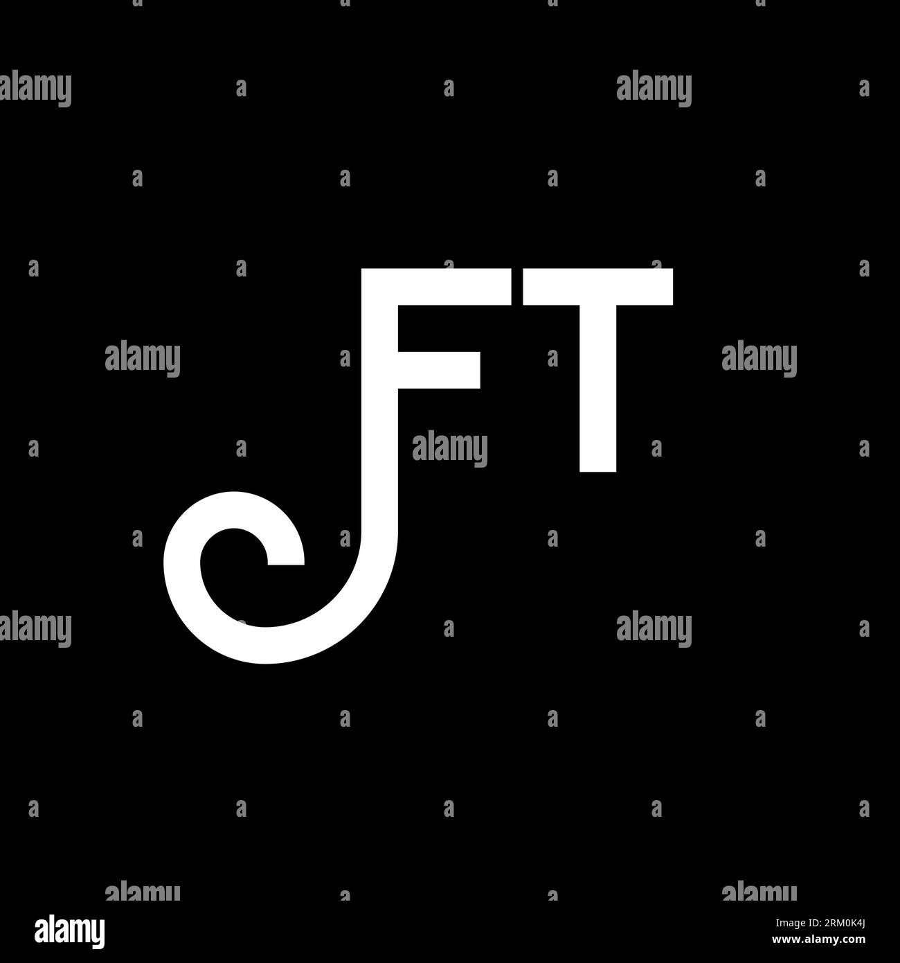 Ft letter logo design hi-res stock photography and images - Alamy