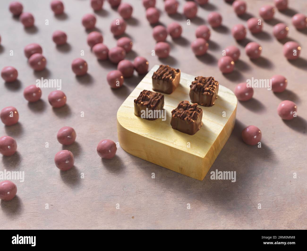 Various chocolates background hi-res stock photography and images - Alamy