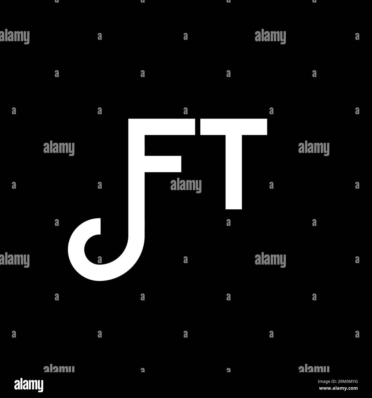 Ft letter logo design hi-res stock photography and images - Alamy