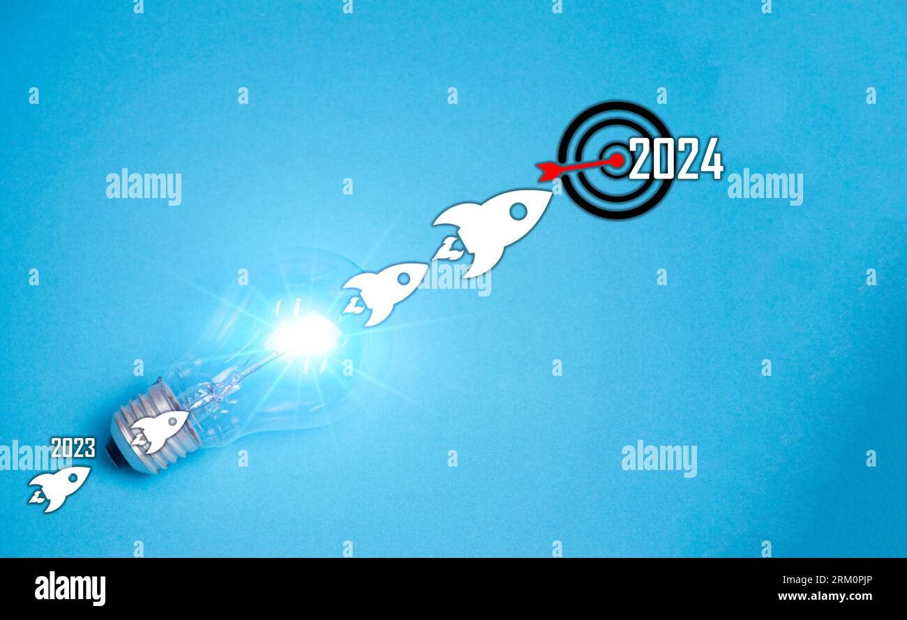 Ideas, Goals and Achievements for 2024 New Year 2024 Stock Photo - Alamy