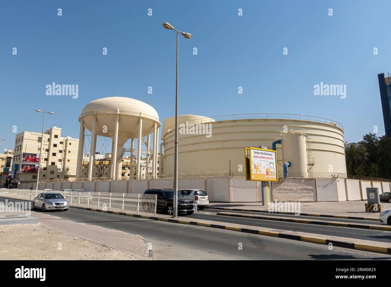 Bahrain water tanks in Manama Stock Photo - Alamy