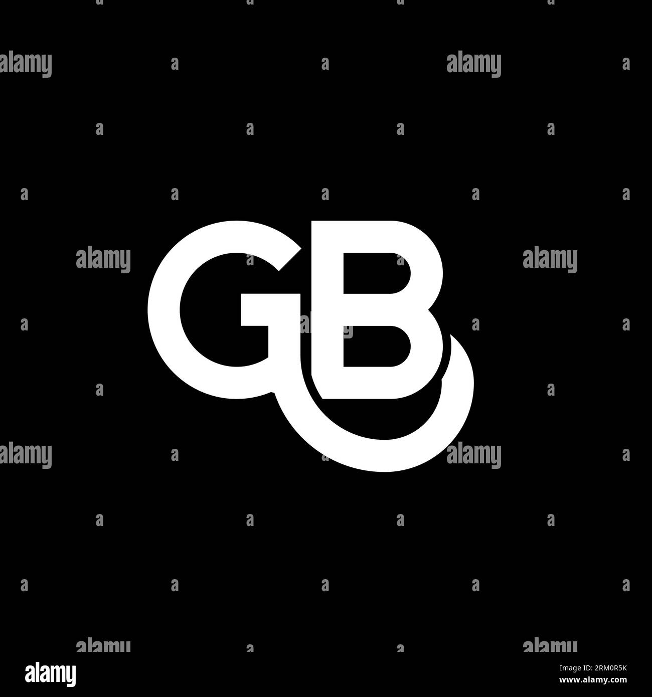 Gb letter design hi-res stock photography and images - Alamy