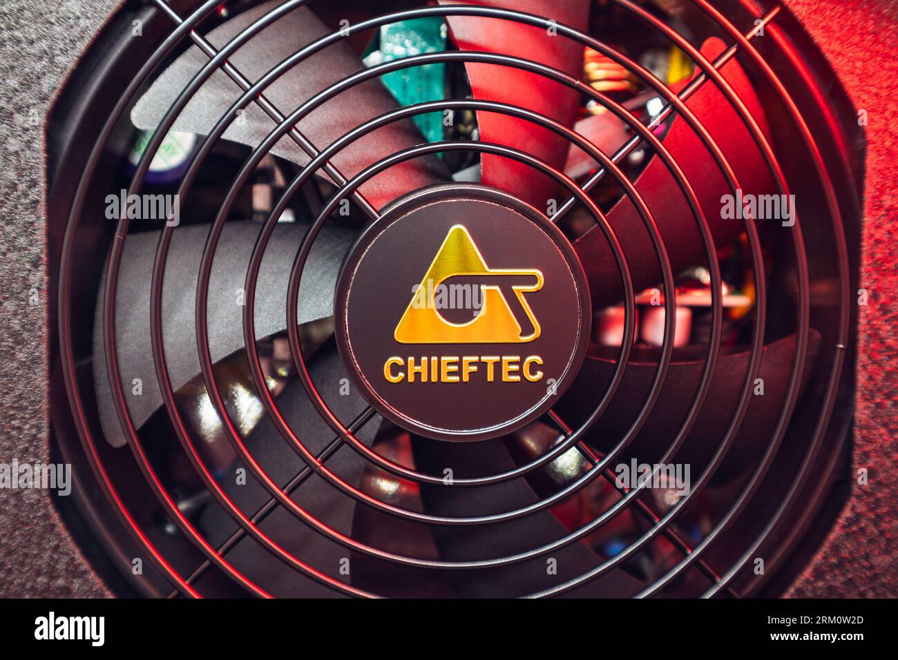 Kyiv, Ukraine - January 05, 2022: Chieftec cooling fan for desktop ...